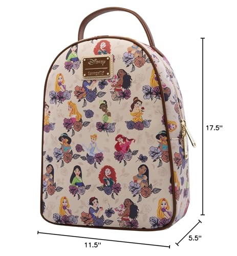Loungefly Disney Princess Mini-Backpack, Multicolor,WDBK1854
