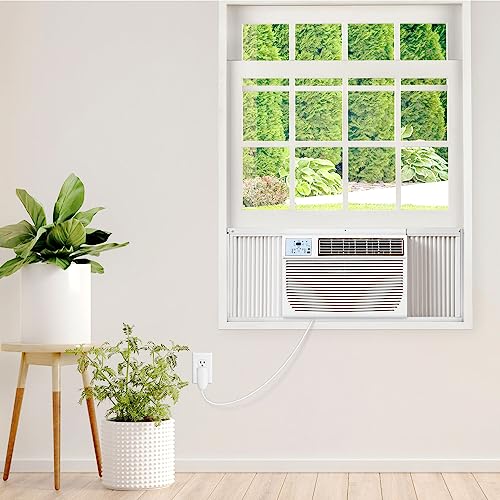 Keystone 12,000 BTU 230V Window-Wall Air Conditioner & 11,000 BTU Heater with Smart Remote Control, Window AC and Heater with Dehumidifier Function for Medium Sized Rooms up to 550 Sq.Ft.