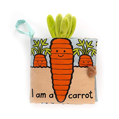 Jellycat I am a Carrot Soft Cloth Book for Baby