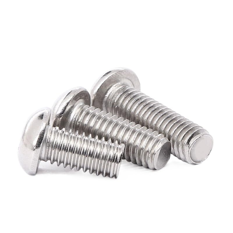 Hexagon Socket Screws 304 Stainless Steel Round Head Inner Hexagonal Screw Mushroom Head pan Head Inner Hexagonal Screw Round Cup Bolt (Size : M5*12 5pcs)