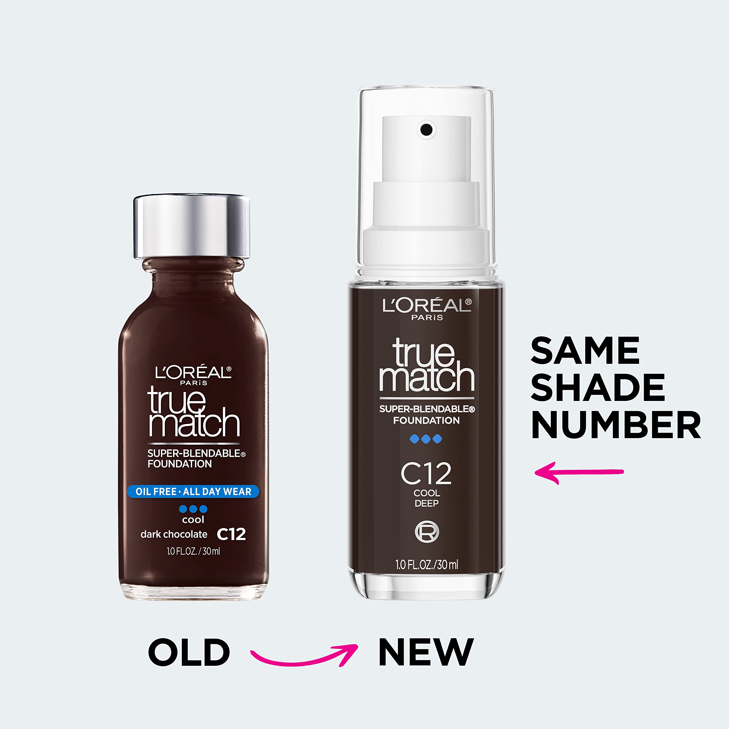 L'Oreal Paris True Match Super-Blendable Foundation, Medium Coverage Liquid Foundation Makeup, N0.5, Light, 1 Fl Oz