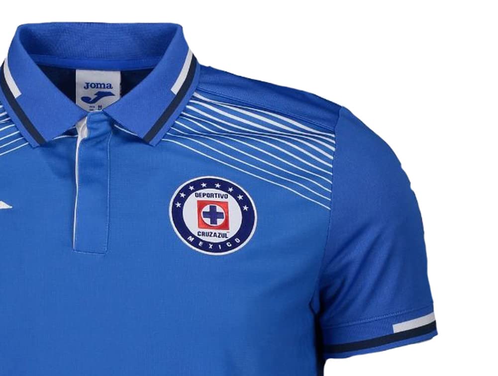 Joma Men's Cruz Azul Short-Sleeve Polo Shirts (Medium)