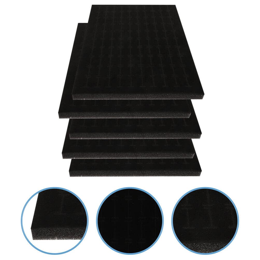 LIFKOME Black Velvet Ring Insert Display Jewelry Storage Box Foam Holder Organizer Ring Organizer for Jewelry Display Trays Jewelry Display Trays Jewelry Display Pad Tray 15pcs