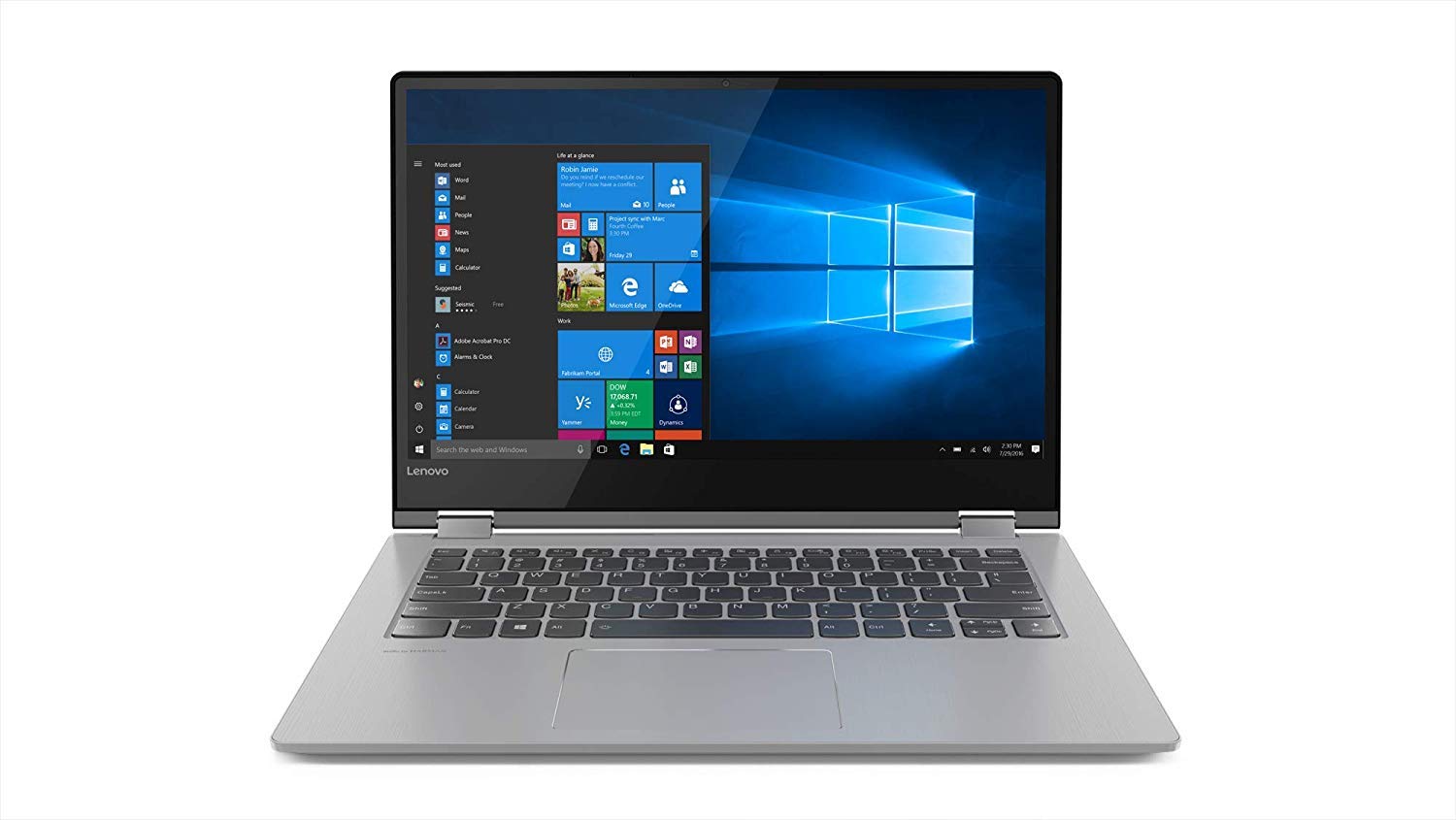 Lenovo Flex 14 2-in-1 Multi-Touch Laptop (AMD Ryzen 3 2200U 2.5 GHz, 4GB DDD4, 128GB SSD, AMD Radeon Vega 3, 14in HD 1366 x 768 Touchscreen LCD, WiFi / Bluetooth, Windows 10 64-Bit)