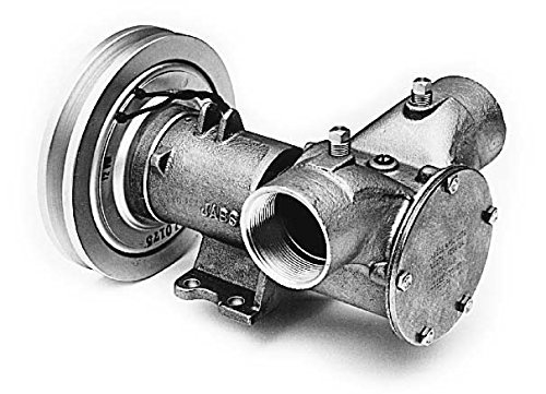 Jabsco 18330-0041 Self-Priming Electro-Magnetic Clutch 24V DC 83 GPM Nitrile Impeller Pump, 2