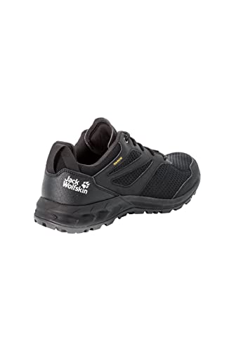Jack Wolfskin Men's Woodland Texapore Low M Hiking Boot, Black, 10