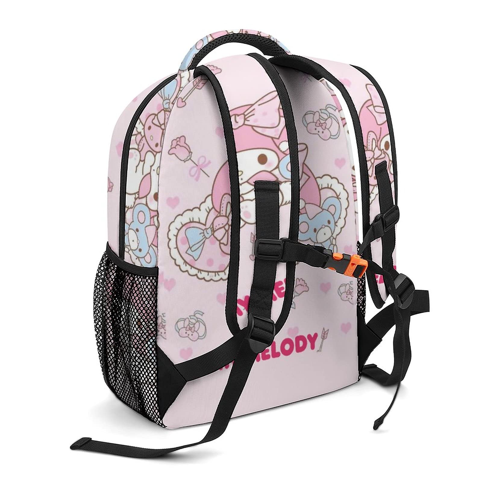 Ladycute M-y Mel-ody backpack book bag withe side pokect large suitable for men women hiking camping picnic