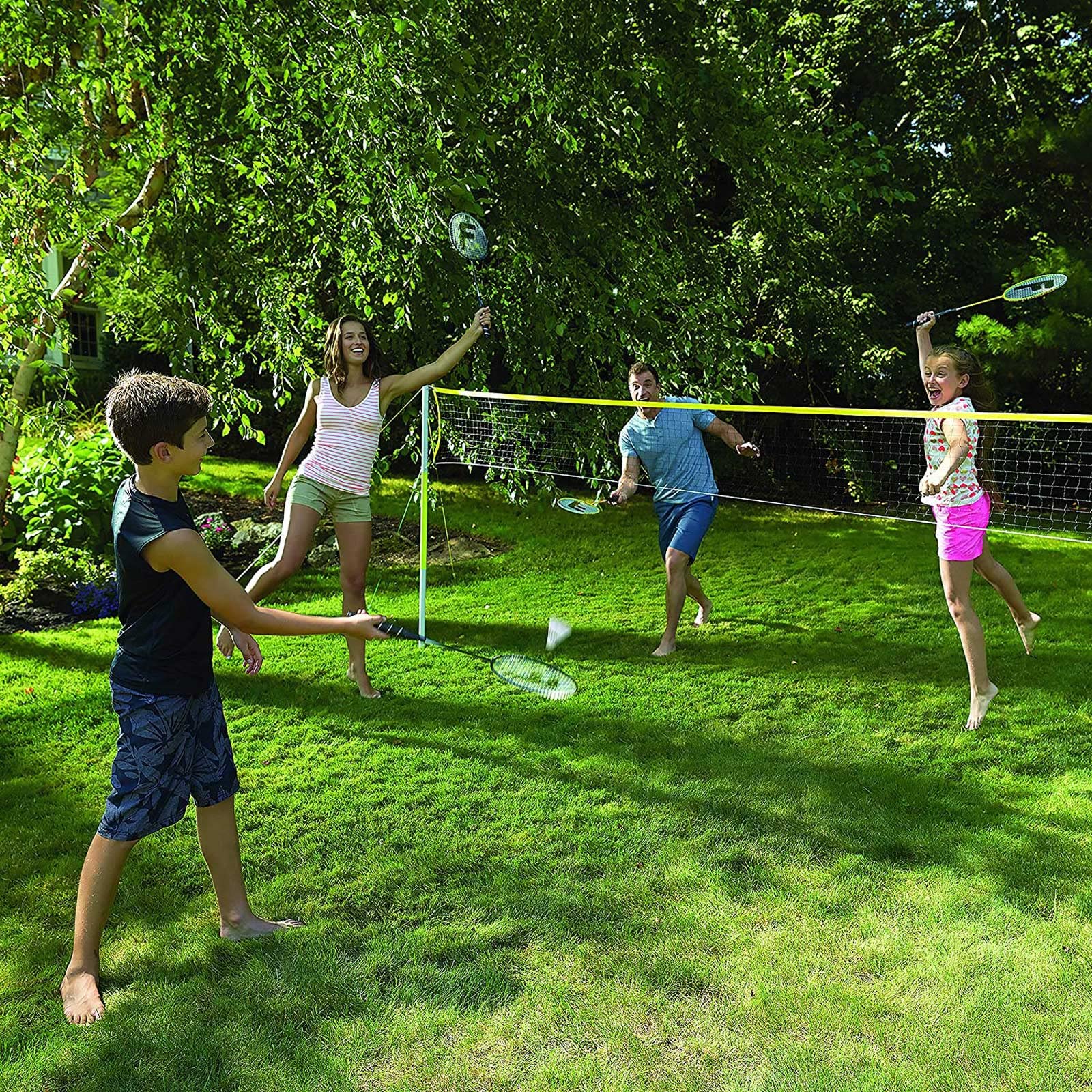 MANJHONG Badminton Birdies Goose Feather Shuttlecocks with Great Durability for Recreational Game