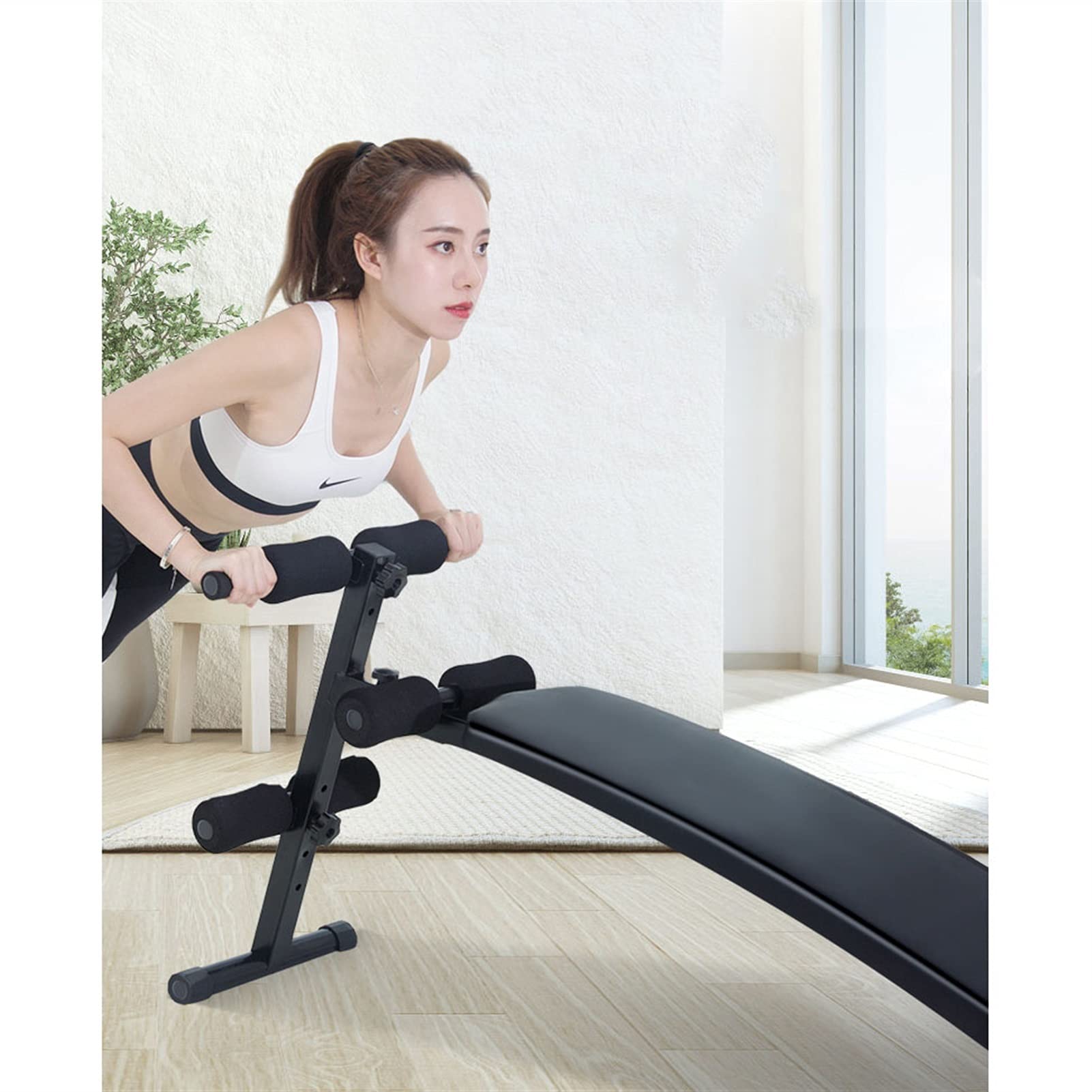 LUYIYI Supine Board Fitness Equipment Home Multi- Function Exercise Abdominal Curling Abdominal Muscle Exercise Aid