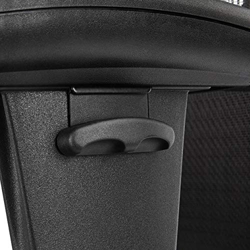 JC HOME Home Desk Adjustable Arms and Backrest Office Chair, black