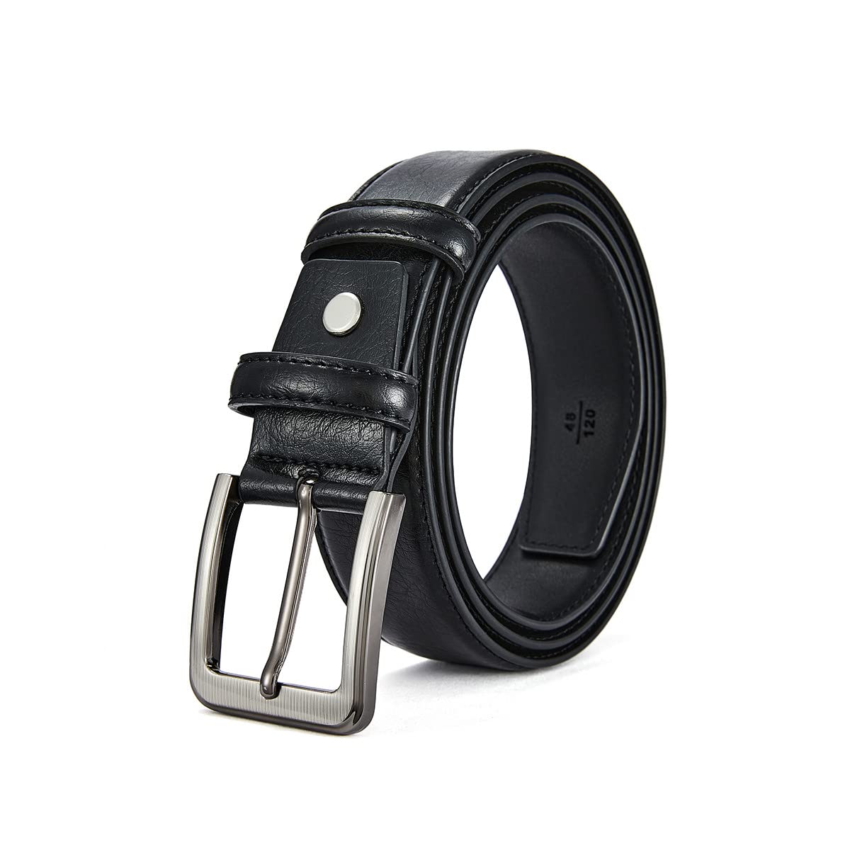 Lhelca Men's Belt Genuine Leather Dress Belt Business Casual, Men Gift for Valentines Wedding Father's Day(Gift Box)