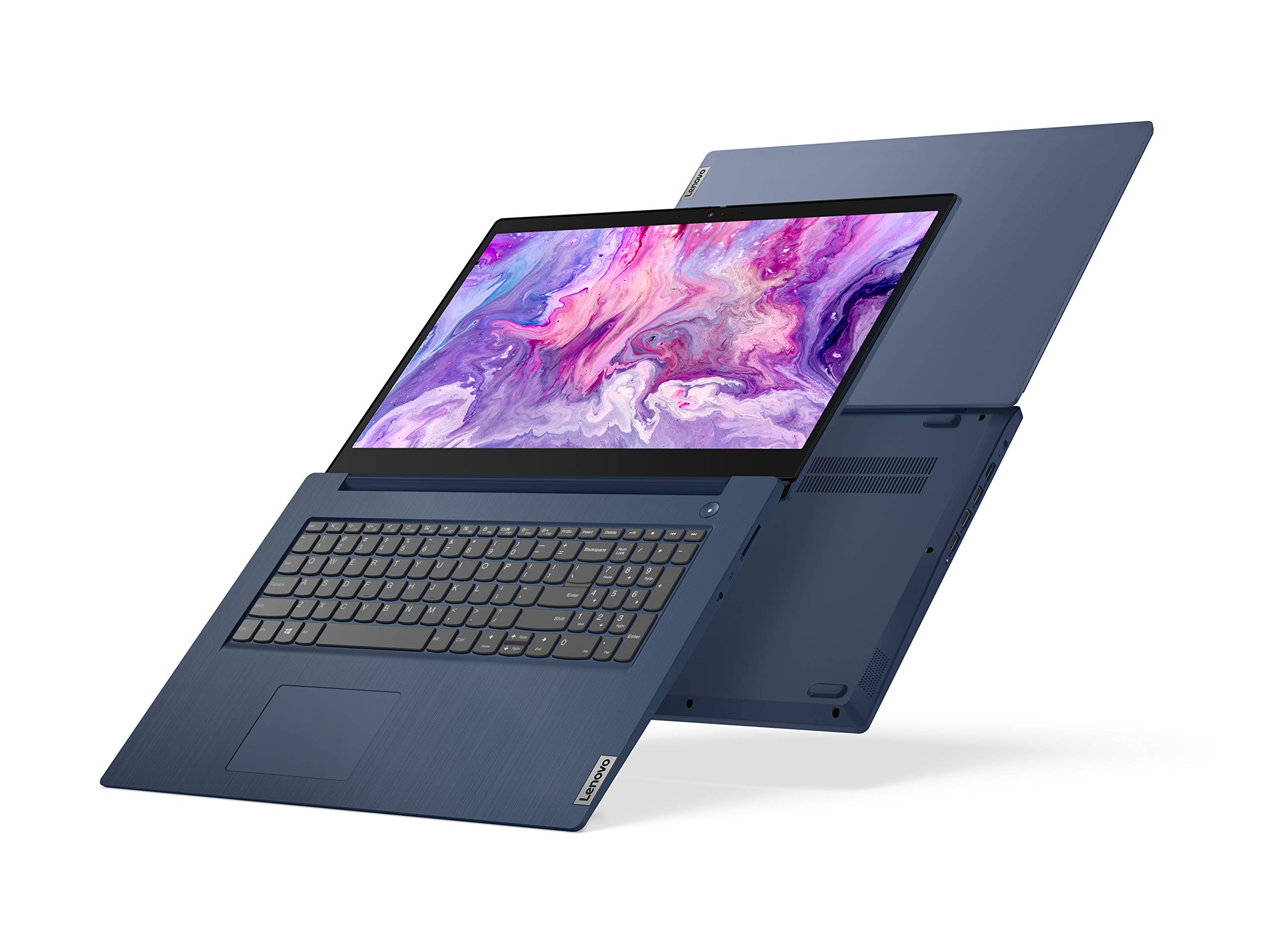 Lenovo IdeaPad 3 17.3" HD+ LED Backlit Display Laptop, Intel Core i5-1035G1 Processor, 8GB RAM, 256GB SSD, HDMI, WiFi, Bluetooth, Webcam, Windows 10, Abyss Blue, W/IFT Accessories