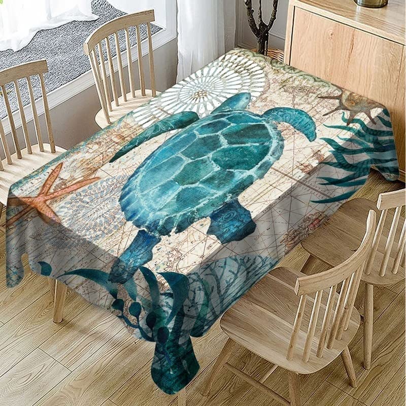 MLQL Forest Landscape Printing Rectangular Tablecloth for Table Wedding Decoration Waterproof Anti-Stain Dining Coffee Tablecloth A7 140x210cm