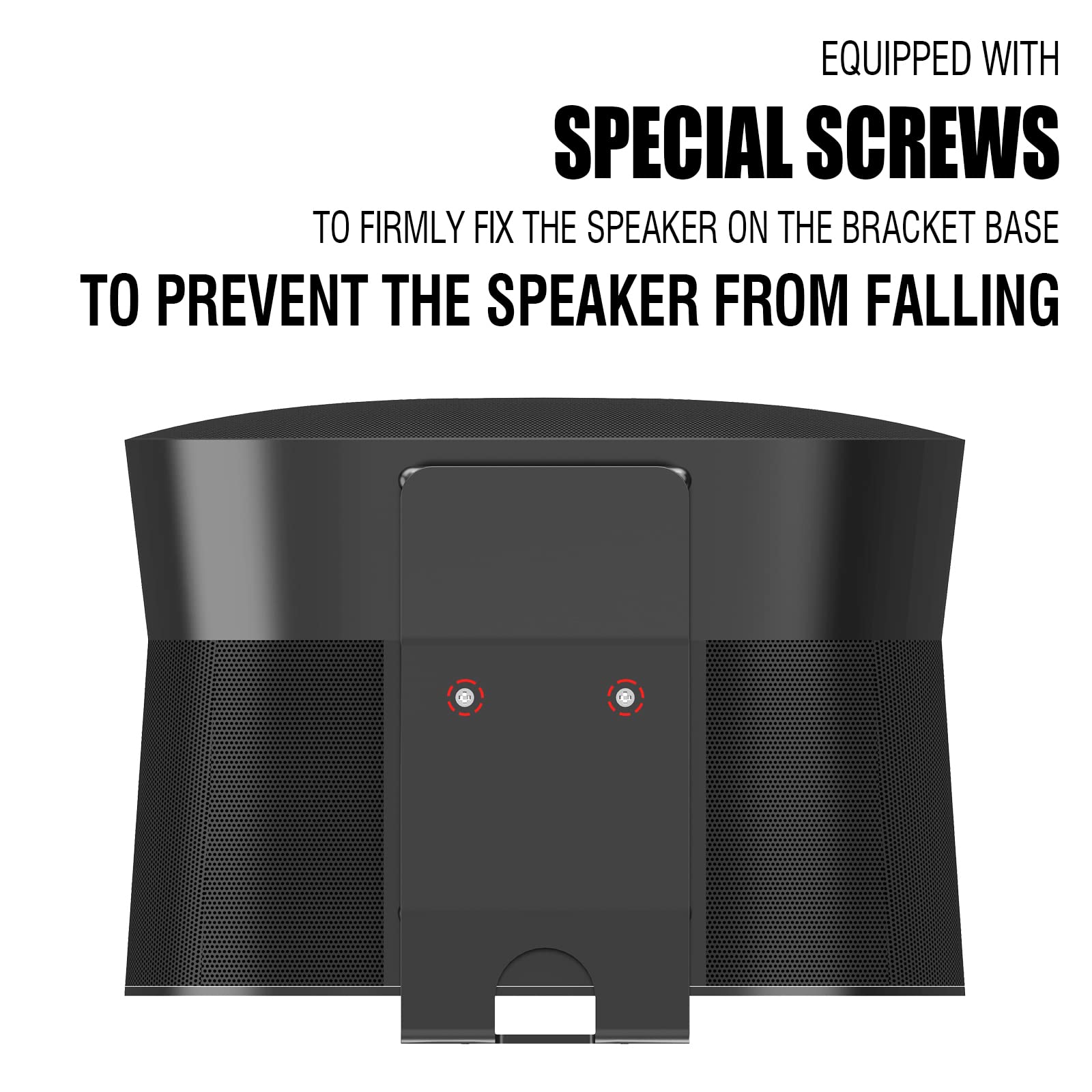 HeyMoonTong Wall Mount Bracket for Sonos ERA 300 Wireless Speaker, Space-Saving Sonos ERA 300 Accessories for Better Sound (Black, 1-Pack)