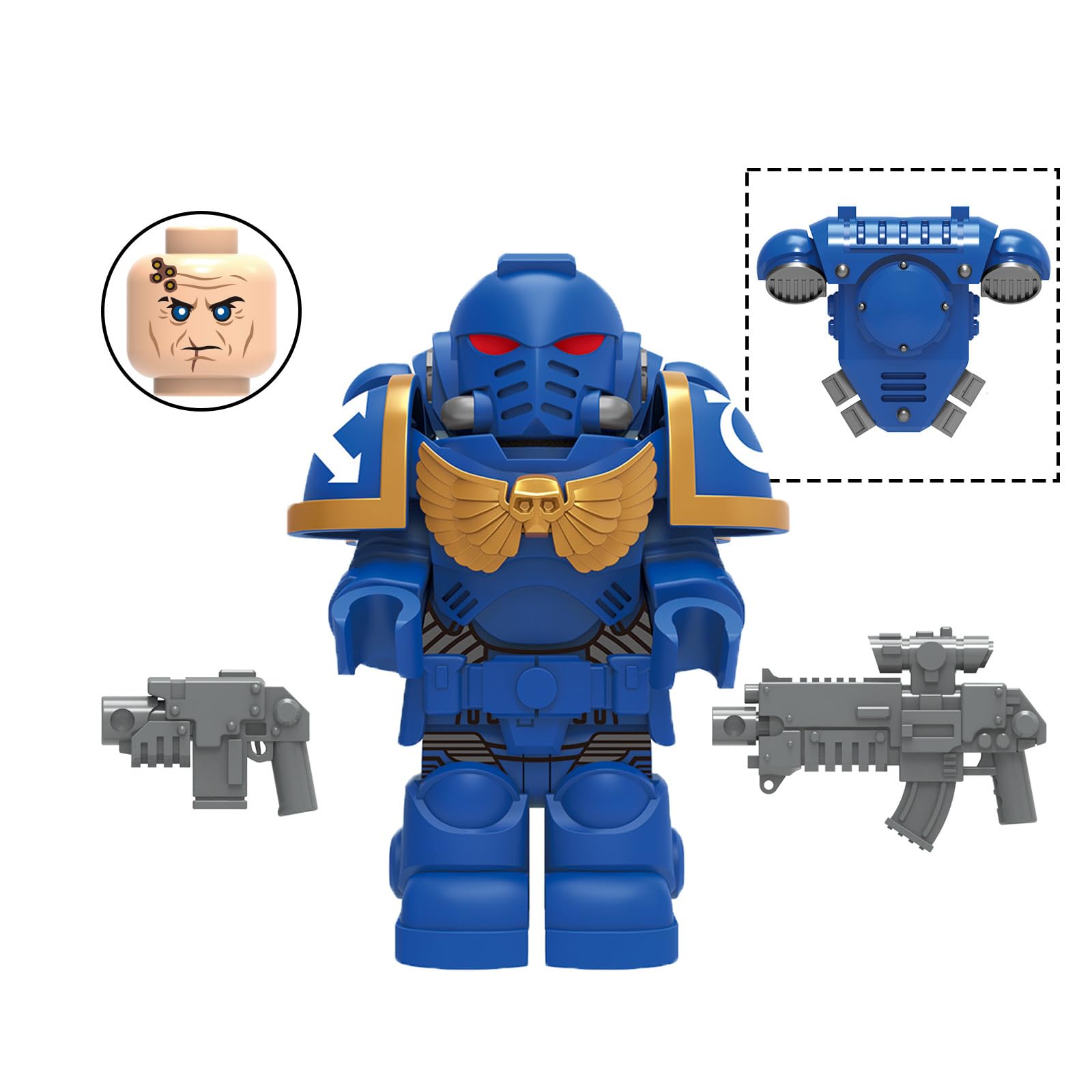 Immerse Yourself in The 40K Universe: Choose from 7 Exquisite Character Models , Authentic Detailing and Durable PVC Construction ,Heights up to 1.77 inches! (7-piece set)
