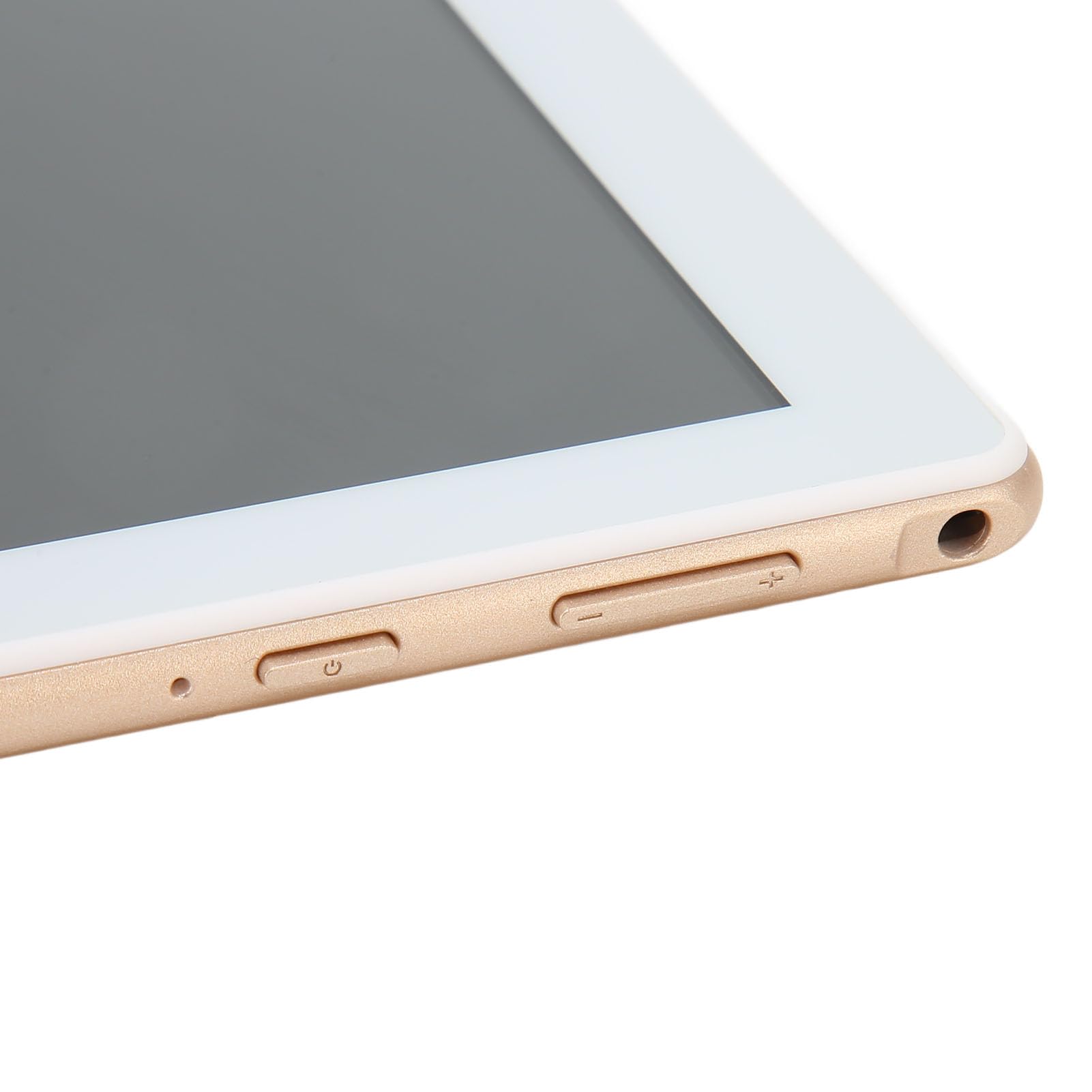 jerss Office Tablet, Octa Core CPU US Plug 100‑240V HD Tablet Dual Camera for Travel (Gold)