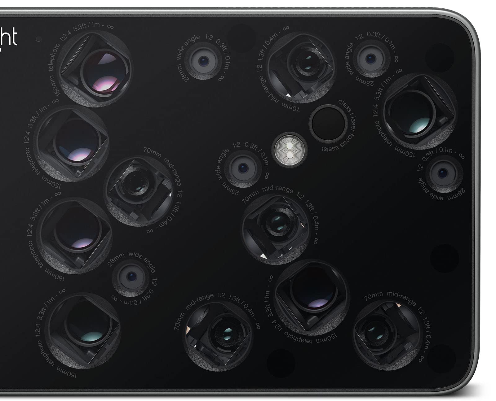 Light L16 - 4K Multi-Lense 52MP Pocket-Sized DSLR-Quality Camera with Built-in Wifi, Touchscreen, Software Updated Built-in 256MB Storage (New)