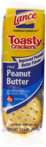 Lance Toasty Crackers, Real Peanut Butter, 51.5 Ounce (Pack of 40)