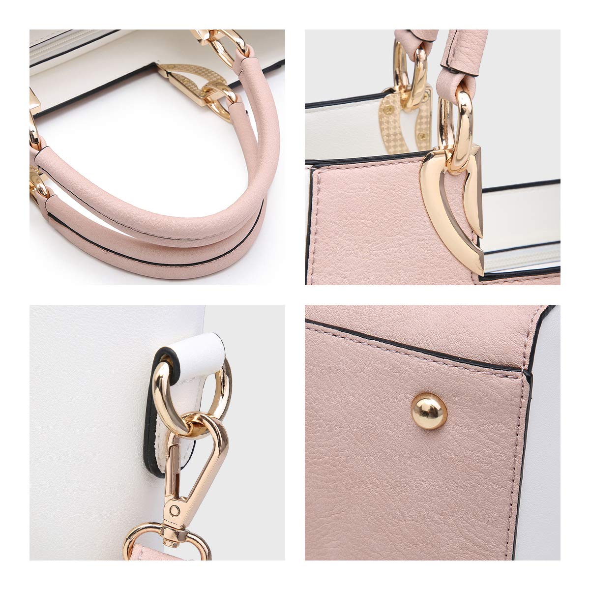 MARCO M KELLY Handbags and Purses for Women PU Leather Satchel Shoulder Bags Ladies Top Handle Work Tote with Wallet