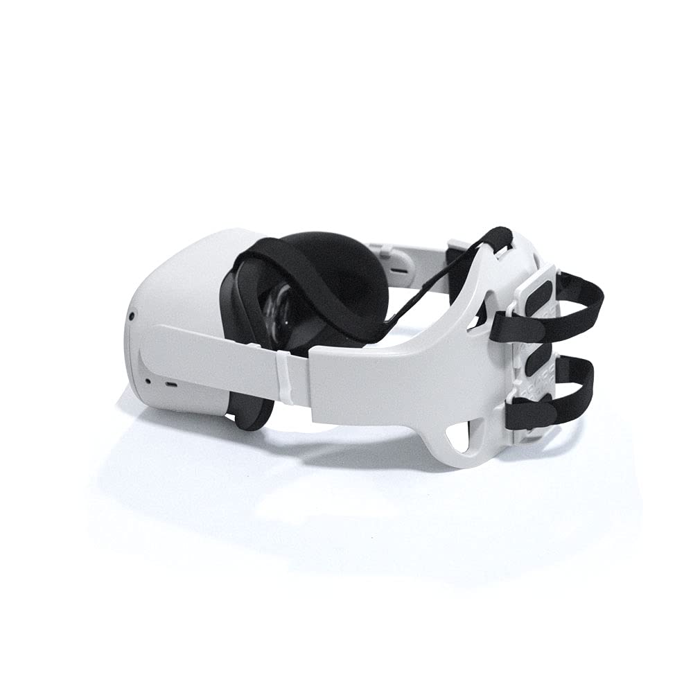 Immersant VR Accessories for Meta Quest 2 - Head Strap with Battery Holder for Meta Quest 2 - for Power Banks with Up to 3.25" Width