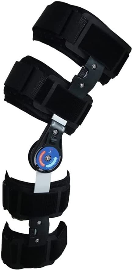 Knee Brace Hinged ROM Knee Brace Adjustable Leg Stabilizer Post Op Recovery Immobilization Splint - Orthopedic Guard Protector Patella Injury Immobilizer Brace Knee Brace