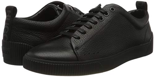 HUGO Men's Zero_Tenn_gr Low-Top Sneakers, Black 001, 6.5 Narrow