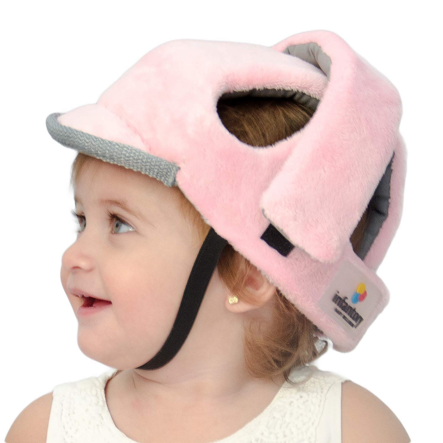 INFANTORY | Baby Helmet for Protection and Safety - Adjustable, Shockproof Foam (Pink)