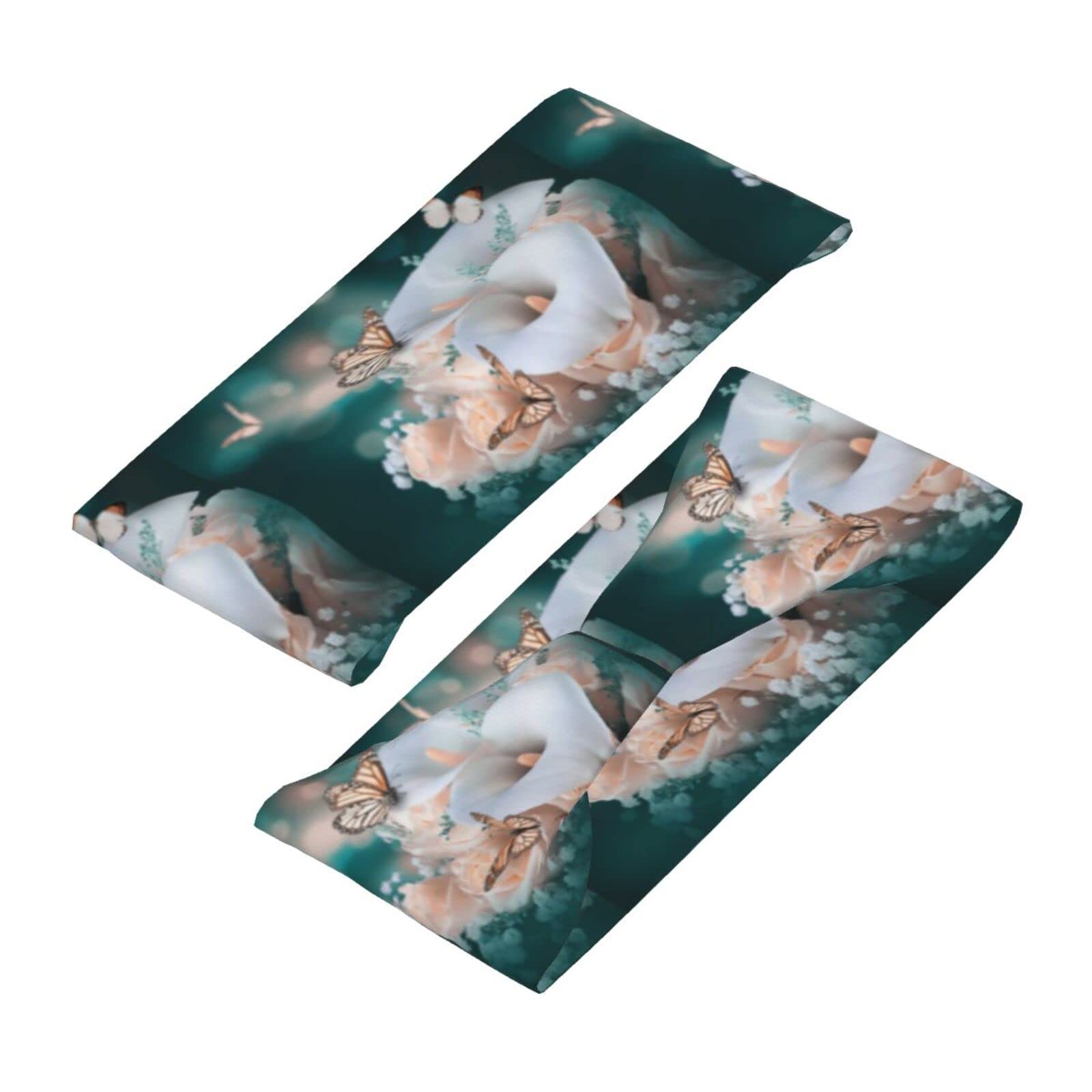 Outdoor Travel Headband Common Callalily Butterfly Head Wrap Non-Slip Sweatbands