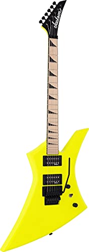 Jackson X Series Kelly Kexm 6-String, Maple Fingerboard, Poplar Body, and Through-Body Maple Neck Electric Guitar (Right-Handed, Neon Yellow)
