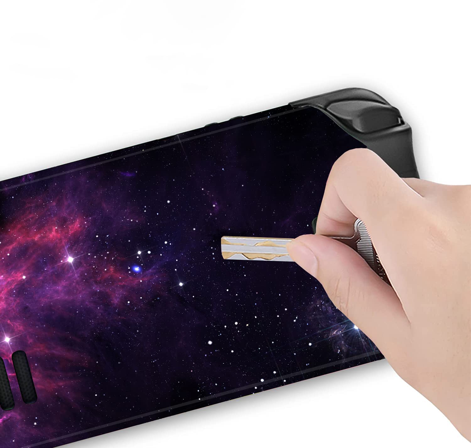 LIANGYING Full Set Protective Skin Decal for Steam Deck, Custom Stickers Vinyl Cover for Steam Deck Handheld Gaming PC