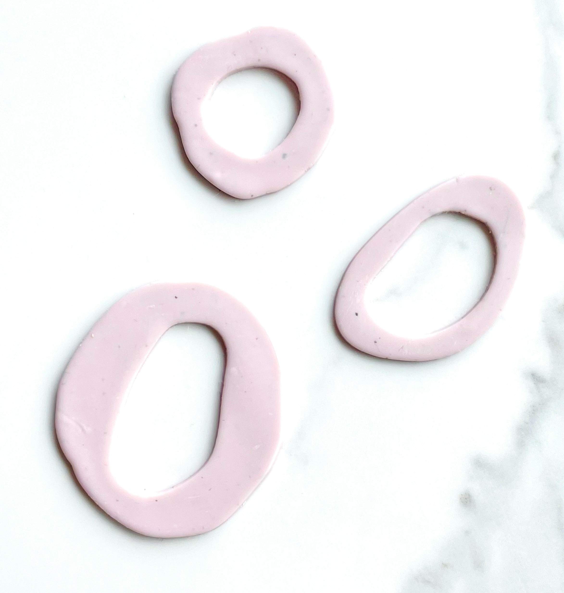 Polymer Clay Cutters β The Clayful Co Pebble Pack Set of 9 β Plastic Cutter for making Jewelry and Earring Shapes