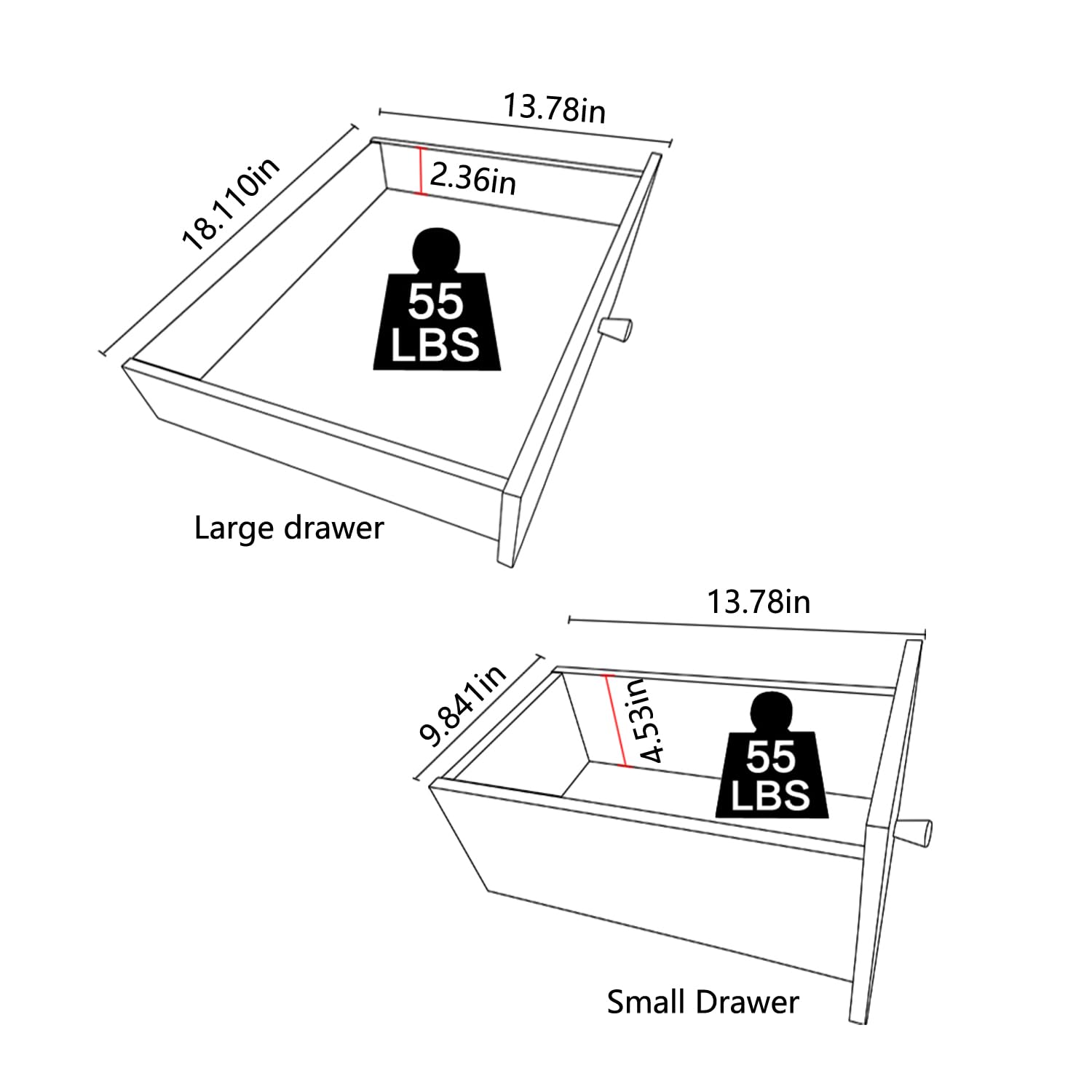 Ieejdn White Vanity Set with
