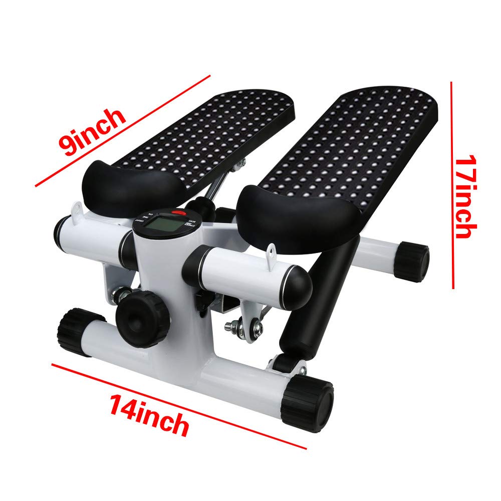 Kusou Step Machines Professional Stepper Cardio Training Stair Home Gym Workout Fitness with Resistance Bands Silent Mountaineering Multi-Function with Drawstring