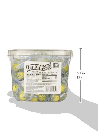 Lemonhead Hard Lemon Candy, Individually Wrapped Candy (150 Count)