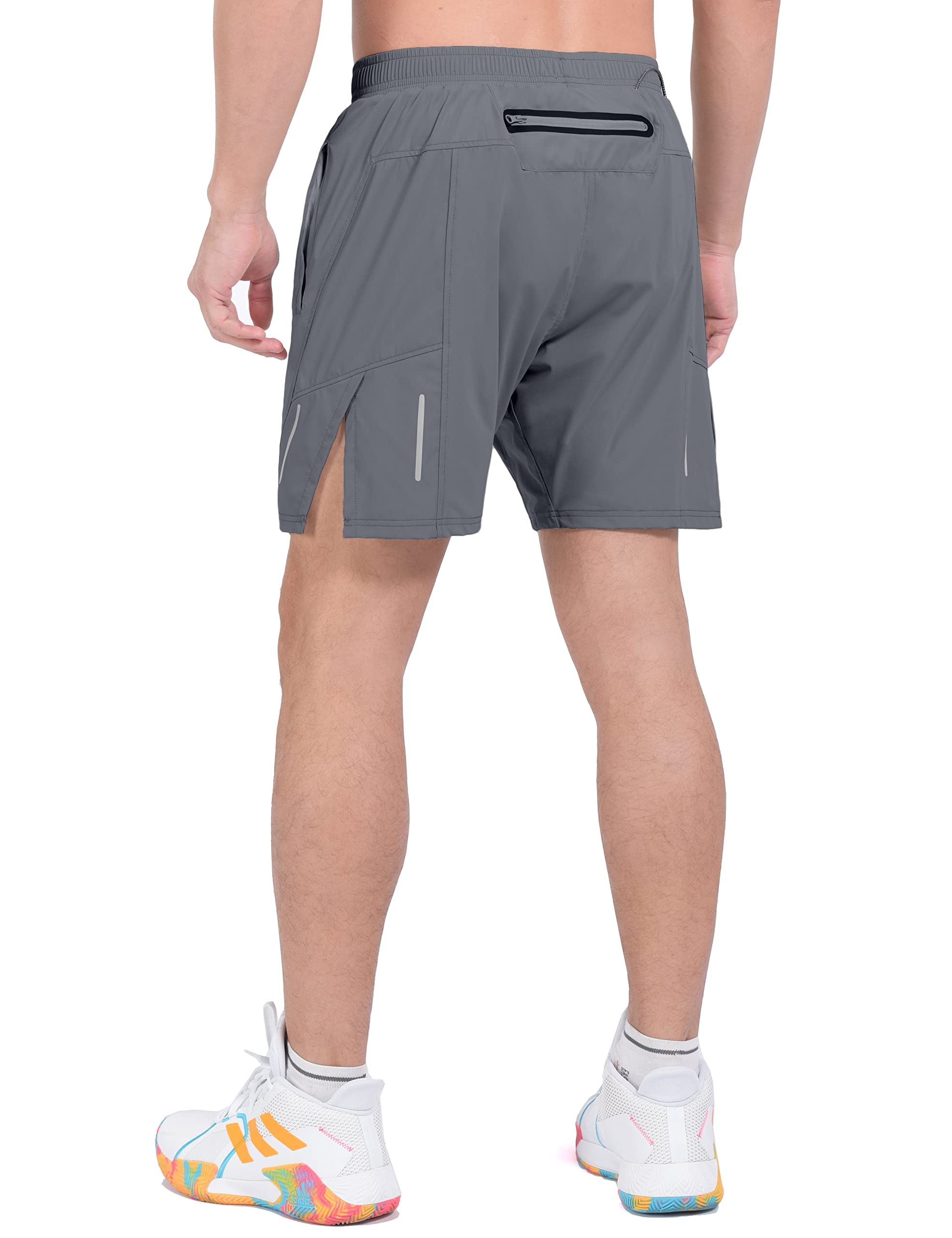 Little Donkey Andy Men's Workout Running Shorts Lightweight Athletic Shorts, Quick Dry, Breathable Shorts with Mesh Liner Vallarta Blue XL