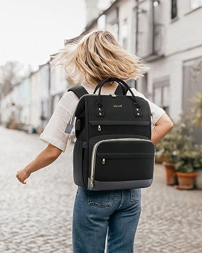 LOVEVOOK Laptop Backpack for Women Travel Backpack 15.6-Inch Backpack Purse with USB Port