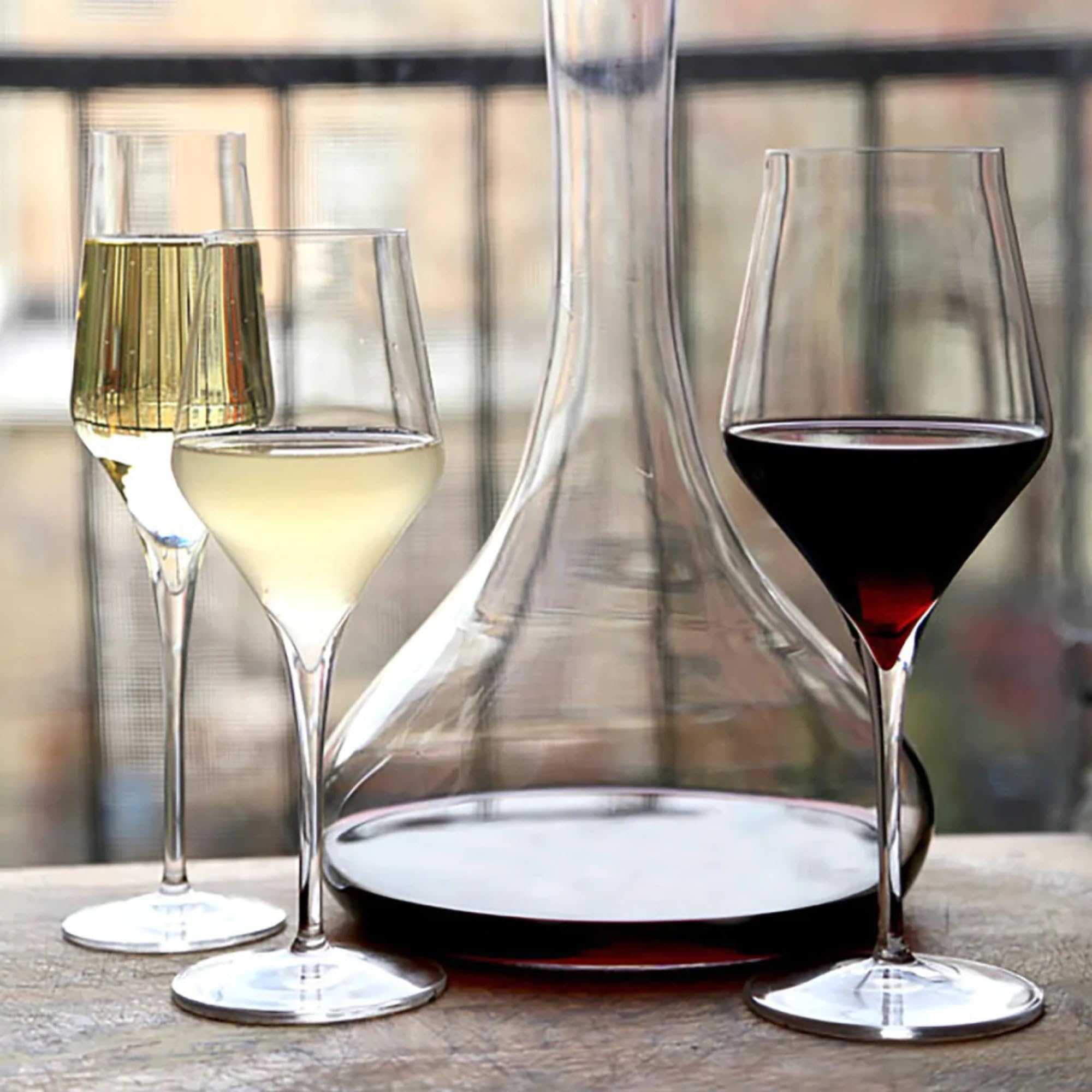 Luigi Bormioli Supremo Bordeaux Stemglasses (Set of 2), 18.5 oz, Clear
