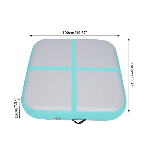 OCASAMI Inflatable Gymnastics Mat Tumbling Mat 3.28ft Training Mats Air Mat Thick Tumbling Mat with Air Pump for Home/Gym/Outdoor (7.87inch Thickness)