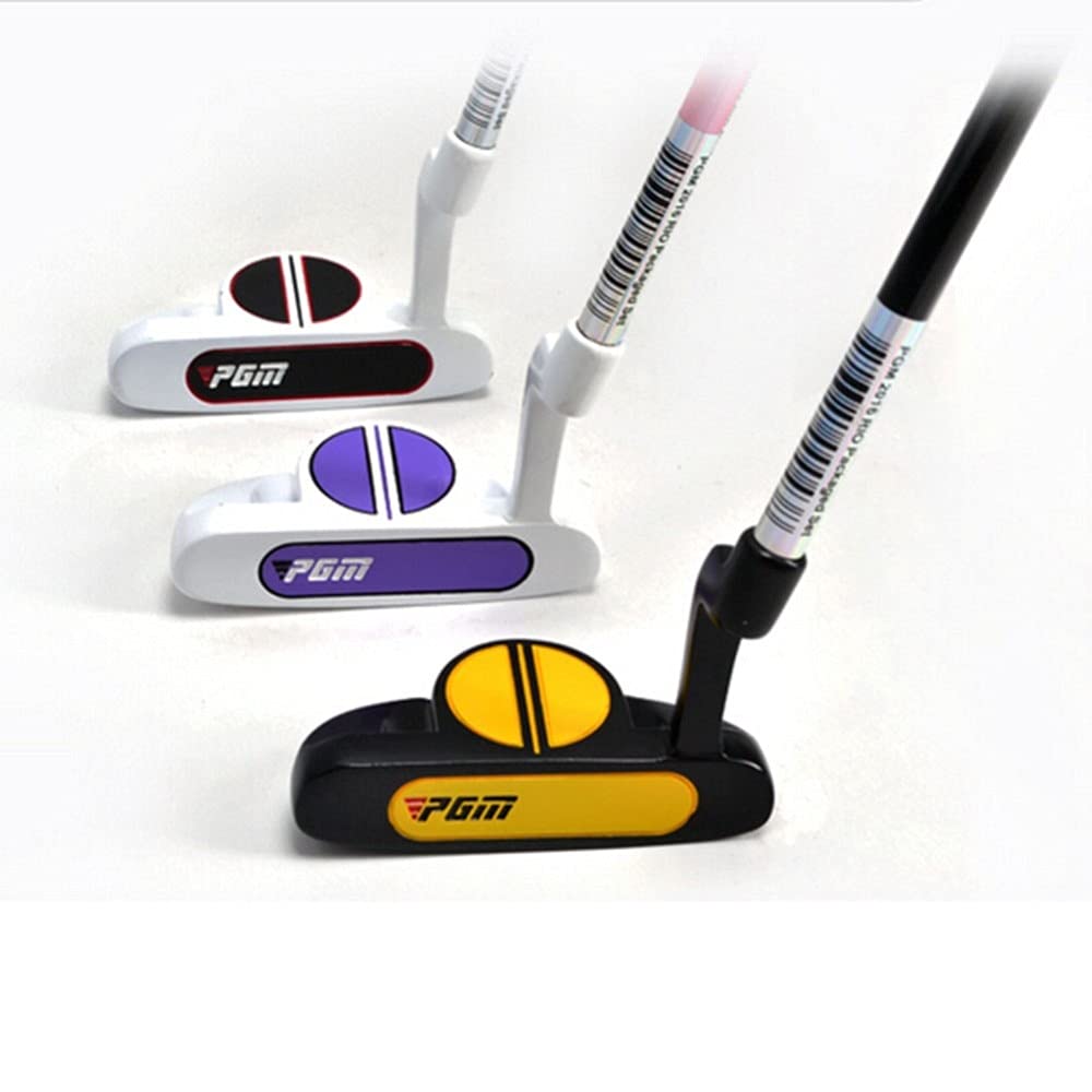 Kids Golf Putter Right Handed Stainless Steel Rio Beginners Practice Junior Golf Clubs for 3-12 Years 24''-28'' (black&yellow,3-5Y)