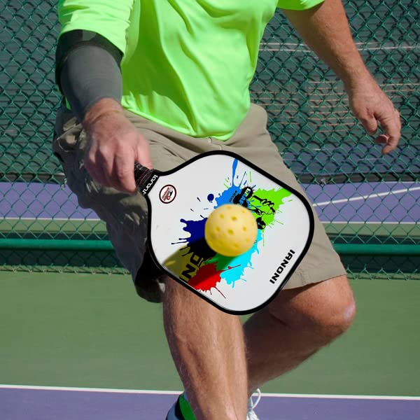 KUIWA Pickleball Net Set with 4 Paddles(Includes Metal Frame +10FT Pickleball Net + 4 Pickleball Paddles + 4 Pickleball Balls + Rules Sheet in Carry Bag)