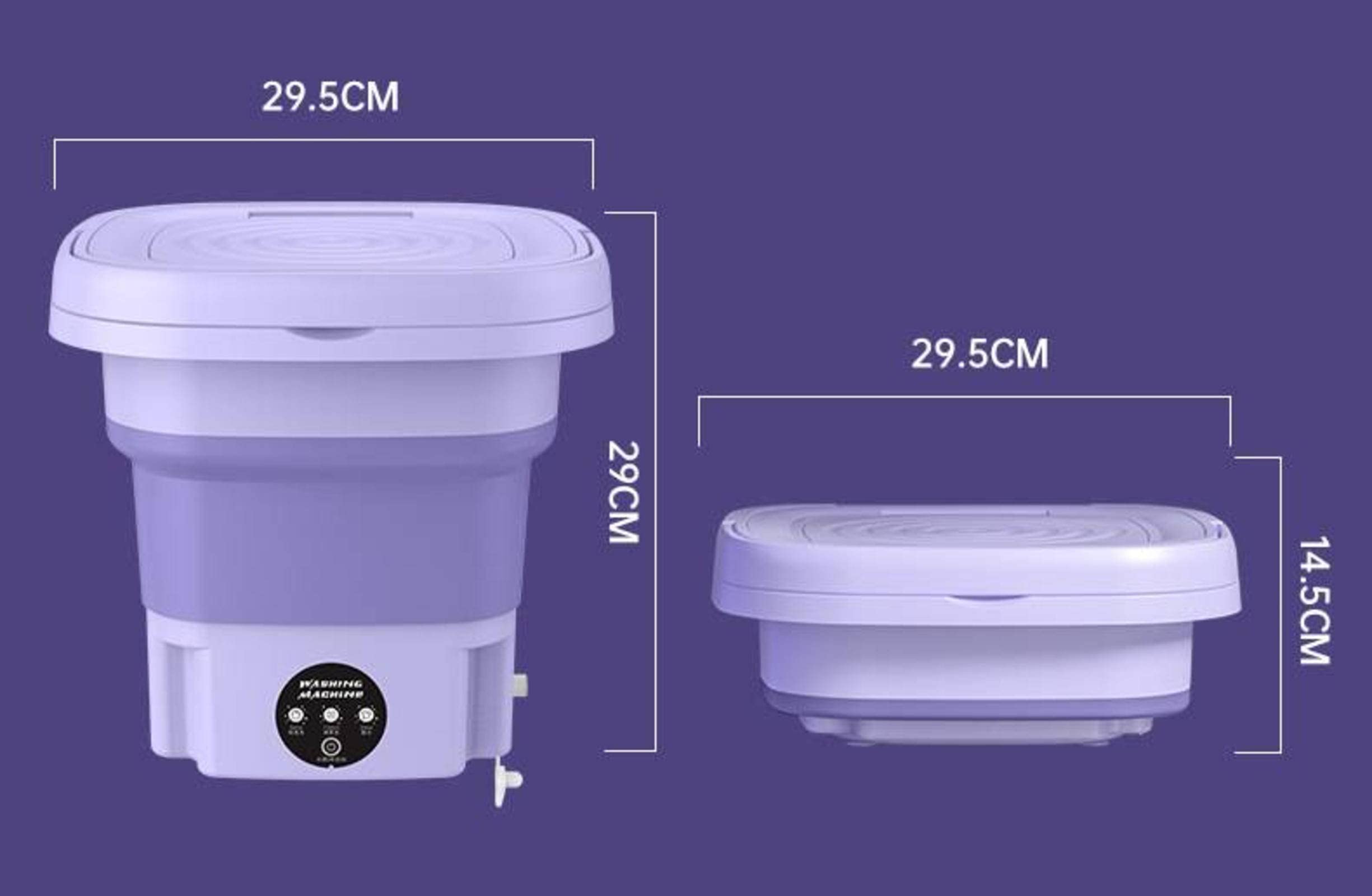 Little Washing Machine,Folding Washing Machine Mini Portable Household Fully Automatic Washing And Stripping Integrated Cleaning Machine
