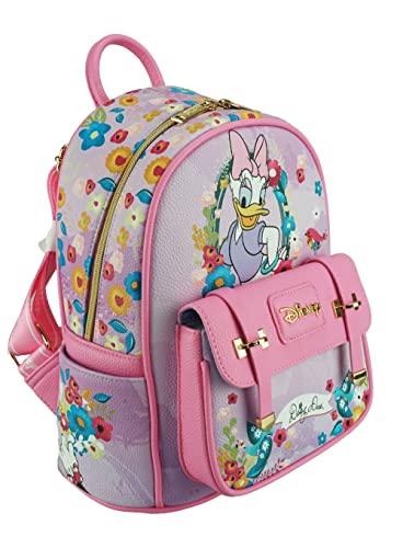 Wondapop Disney Daisy Duck 11" Vegan Leather Fashion Mini Backpack