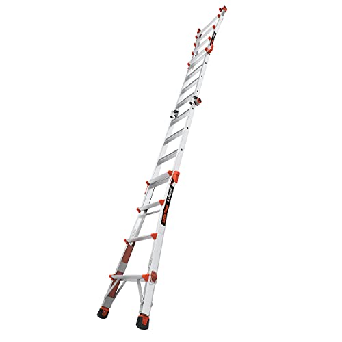 Little Giant Ladder Systems Xtreme 2.0, M17, 17ft, Multi-Position Ladder with Trestle Brackets and Ratchet Levelers, Aluminum, Type 1A, 300 lbs Weight Rating, (12817-801)