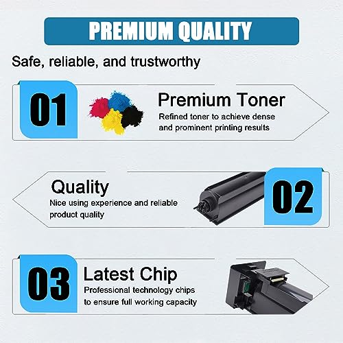 JENKEM High Yield Replacement Compatible for Konica Minolta TN812 Toner Cartridge (with Chip) Work for Konica Minolta Bizhub Pro 758 Printer Black 1 Pack