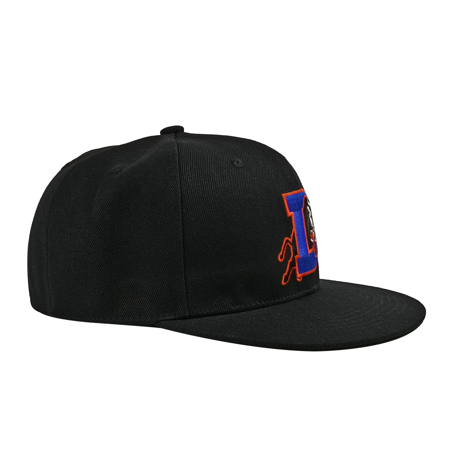 Kaleid Durham Bull Baseball Cap Sports Outdoors Hat Adjustable Hip Hop Rap Snapback Hat Embroidered Black, 7-7 5/8