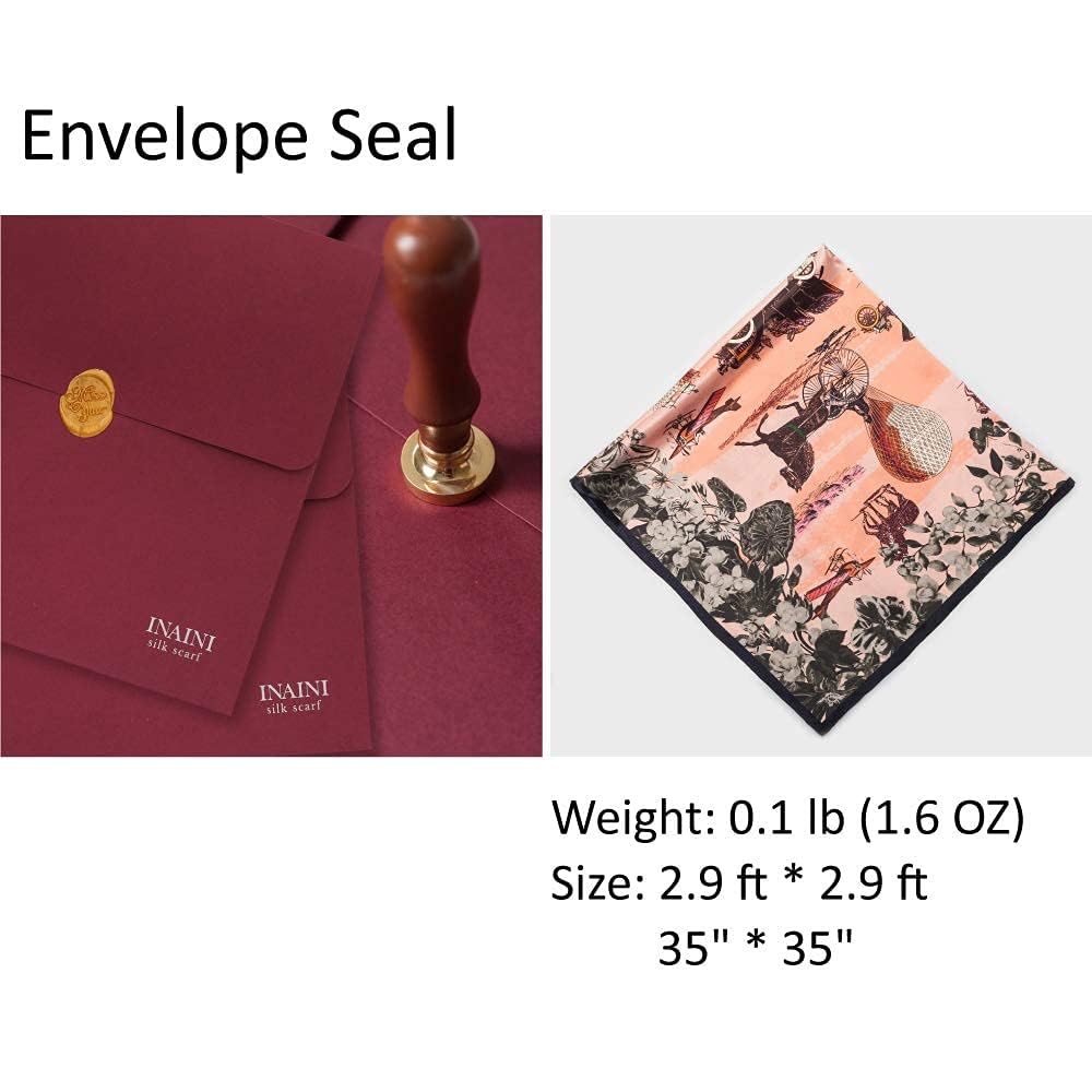 INAINI 100% Mulberry Silk Scarf for Women - Silk Wrap for Hair Sleeping - Large Silk Scarves with Gift Packed