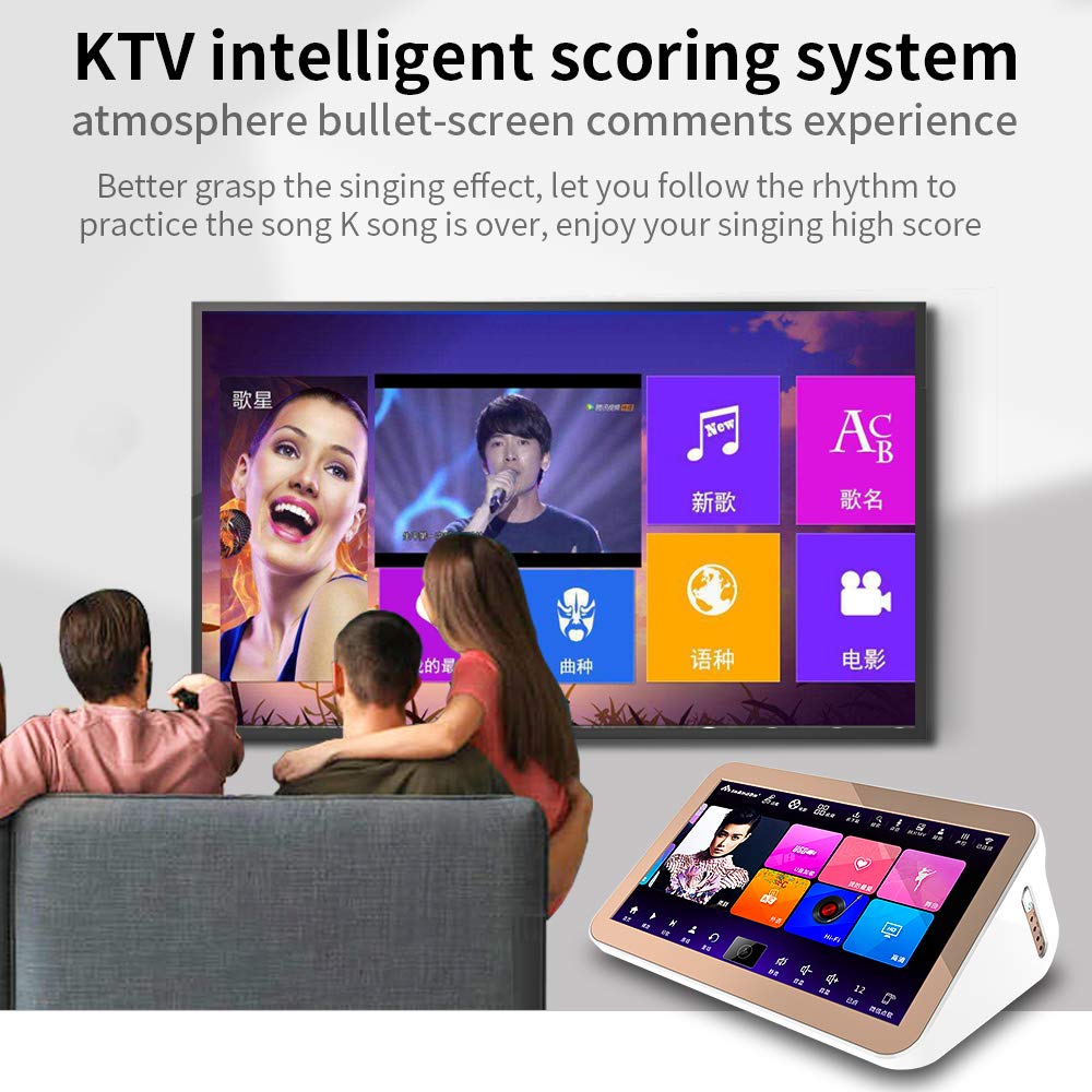 InAndOn V5 Smart Karaoke Player [6T ],Capacitive Touch Screen， Desktop Type, Easy to Carry, 15.6 inches, Cloud Song Update, Android, English, Traditional Chinese, 110Vsupport.