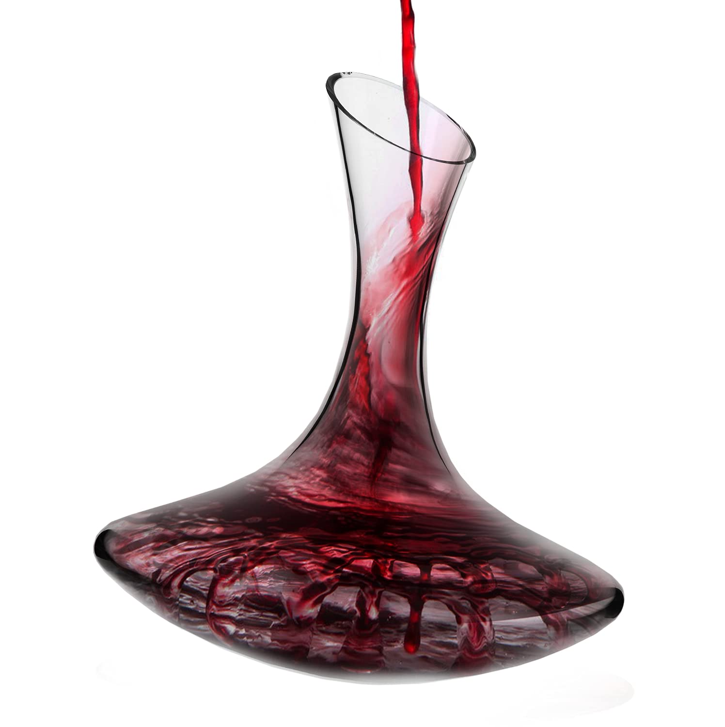 KROSNO Red Wine Decanter Carafe Glass | 1800 ML | 60.9 oz | European Made | Avant-Garde Collection | Perfect for Home, Restaurants and Parties | Lead-free