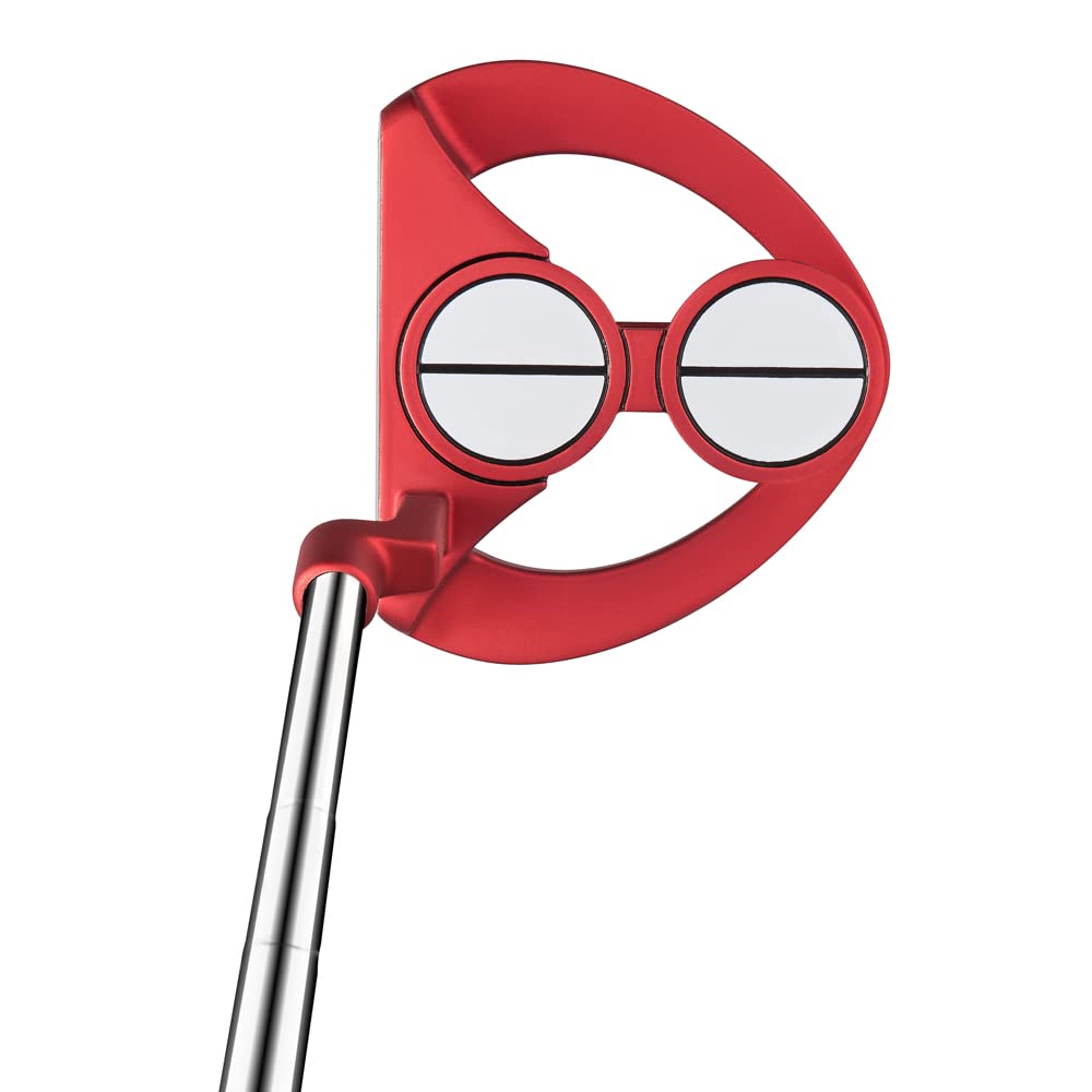 MAZEL Red Golf Putter with Blue Grip & Golf Practice Putting Ball,Bundle of 2