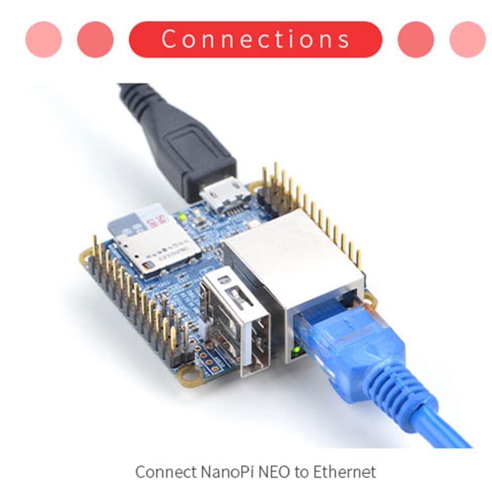 PRIZOM NanoPi NEO Allwinner H3 Development Board Super Raspberry Pie -Core -A7 DDR3 (RAM 256MB)
